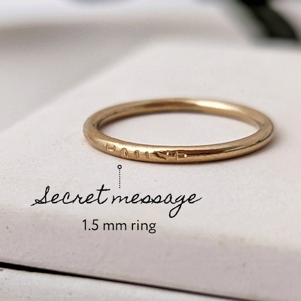 Quote Ring - Etsy