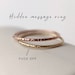 Custom 1 Mm Secret Message Ring, Hidden Quote Jewelry, Initial Ring ...