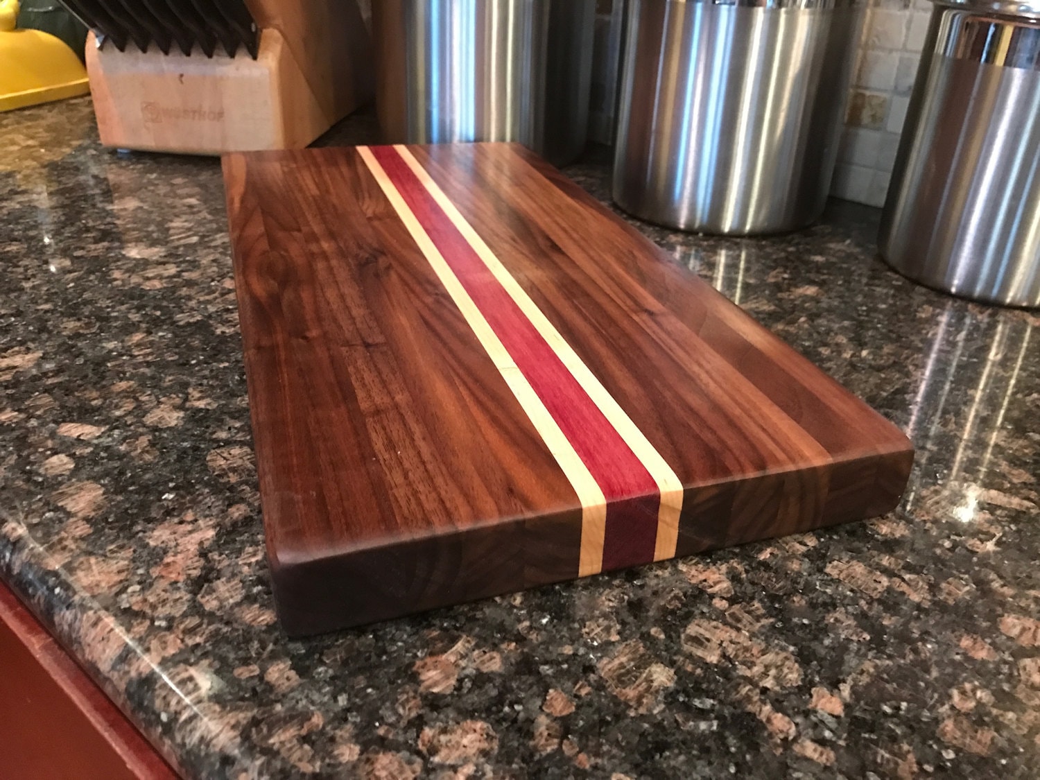 Home & Living Cookware 16x12 Purple Heart Butcher Block Walnut Maple ...