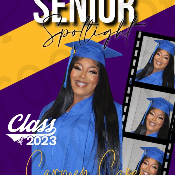 Senior Spotlight Template - Etsy