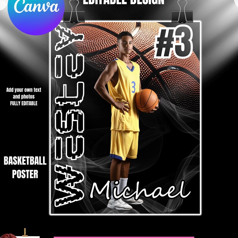 Basketball Poster - Etsy