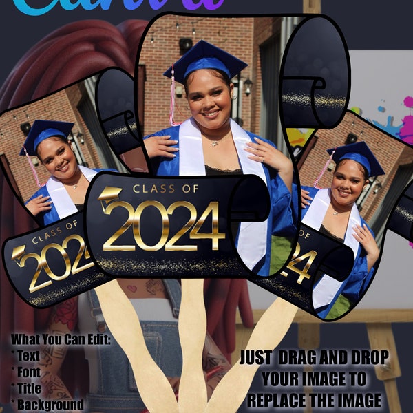 Graduation Head Template - Etsy