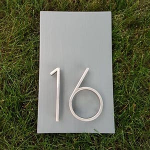 House Number Plaque, House Numbers, Address Sign, Address Plaque, Metal ...