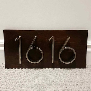House Number Plaque, House Numbers, Address Sign, Metal House Numbers ...