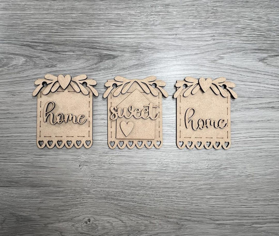 Banner Home Sweet Home, Interchangeable Sign, Seasonal Sign ...