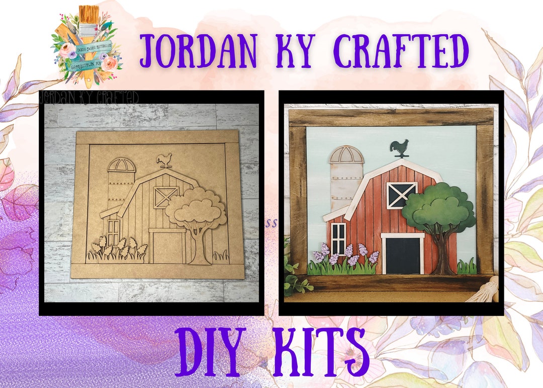Spring DIY Barn Sign, Spring Farm Sign Craft, Farm Scene, Spring Farm ...