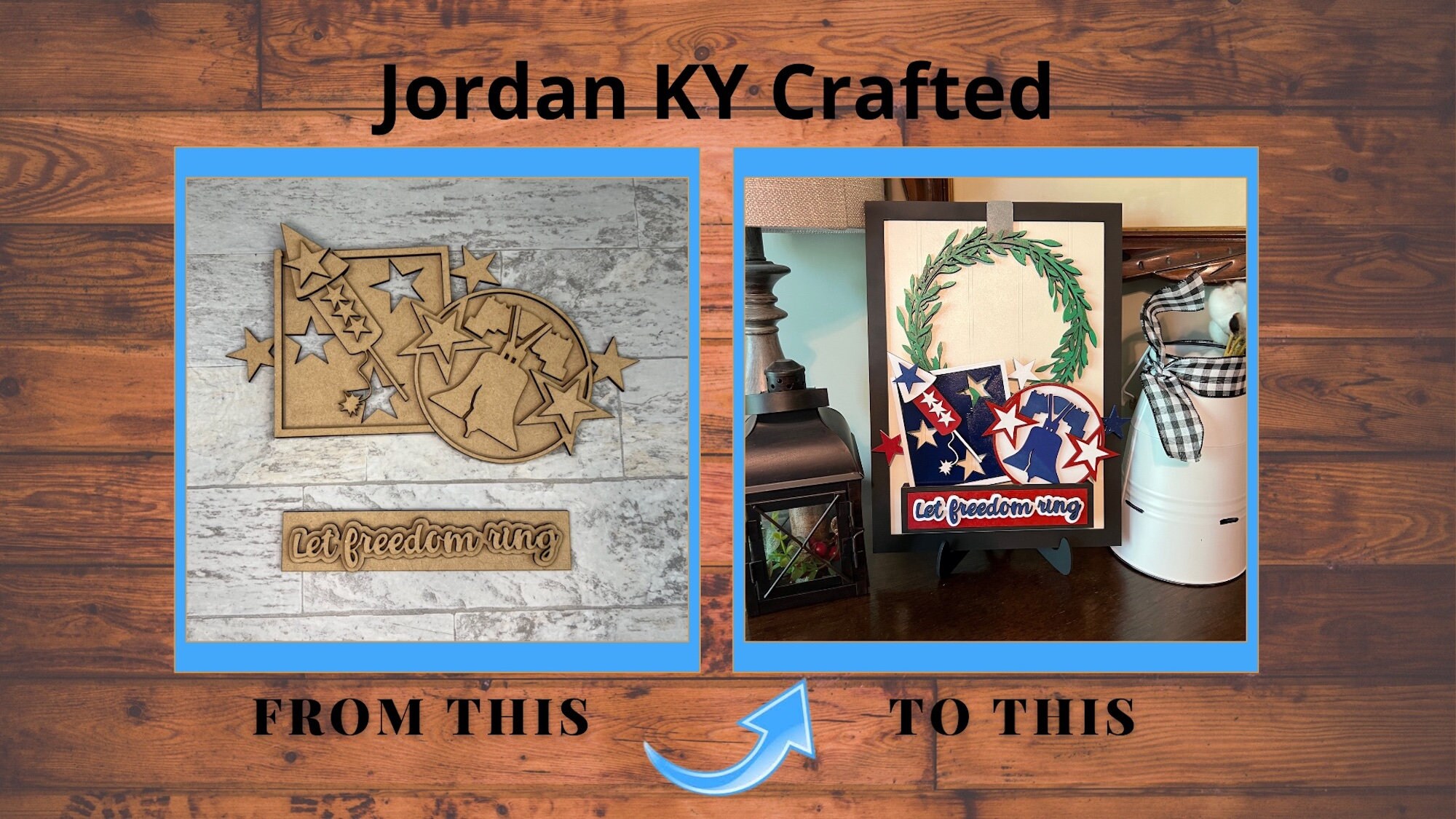 July 4th Insert for Wreath Sign DIY Interchangeable Set Let - Etsy