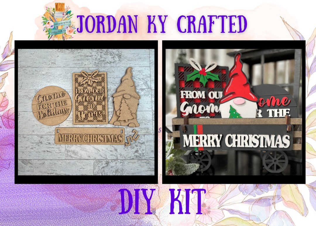 Bench Gnome Christmas DIY Insert, Wagon DIY Interchangeable Insert ...