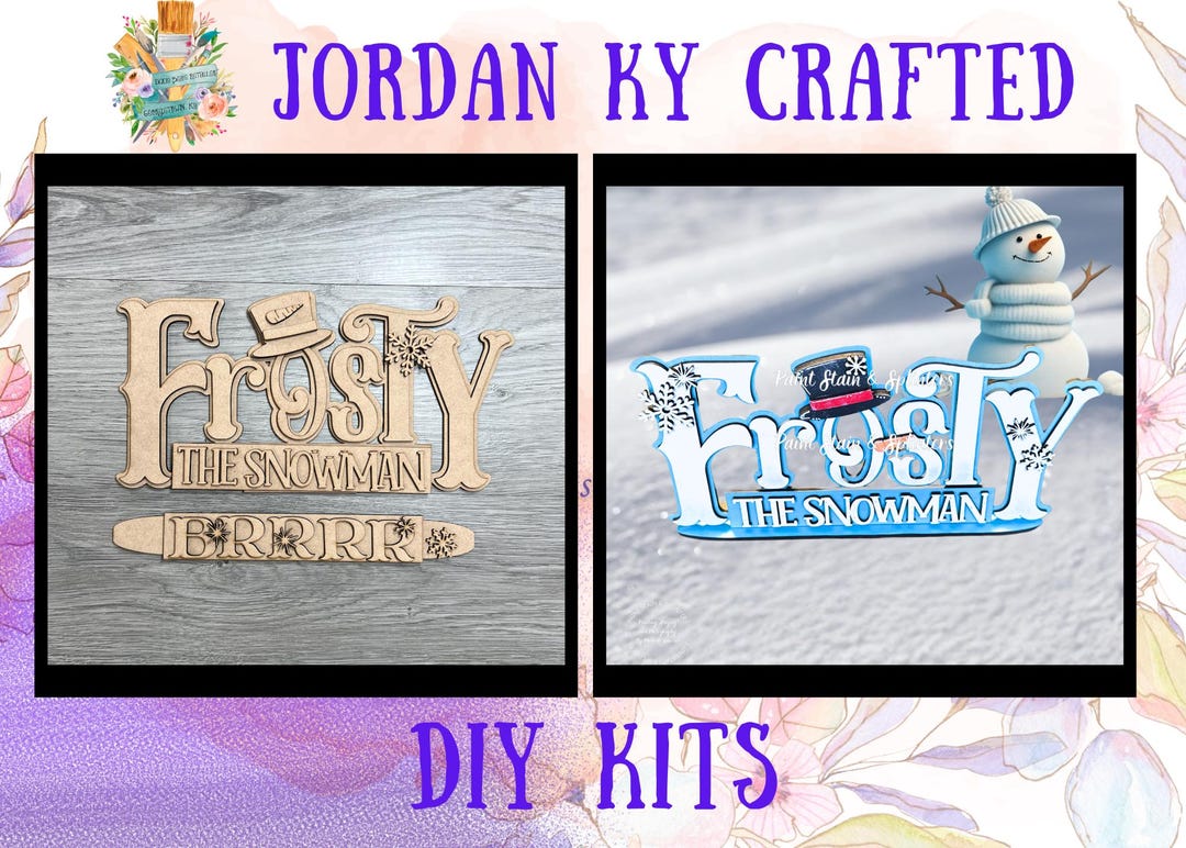 Frosty DIY Word Art, Winter Craft Kit, Christmas Word Block, DIY Winter ...