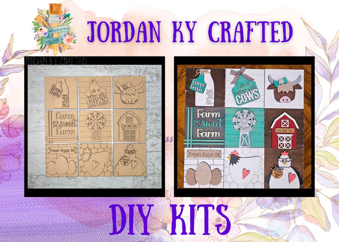 4" Tile Things Found on a Farm DIY Inserts - Etsy