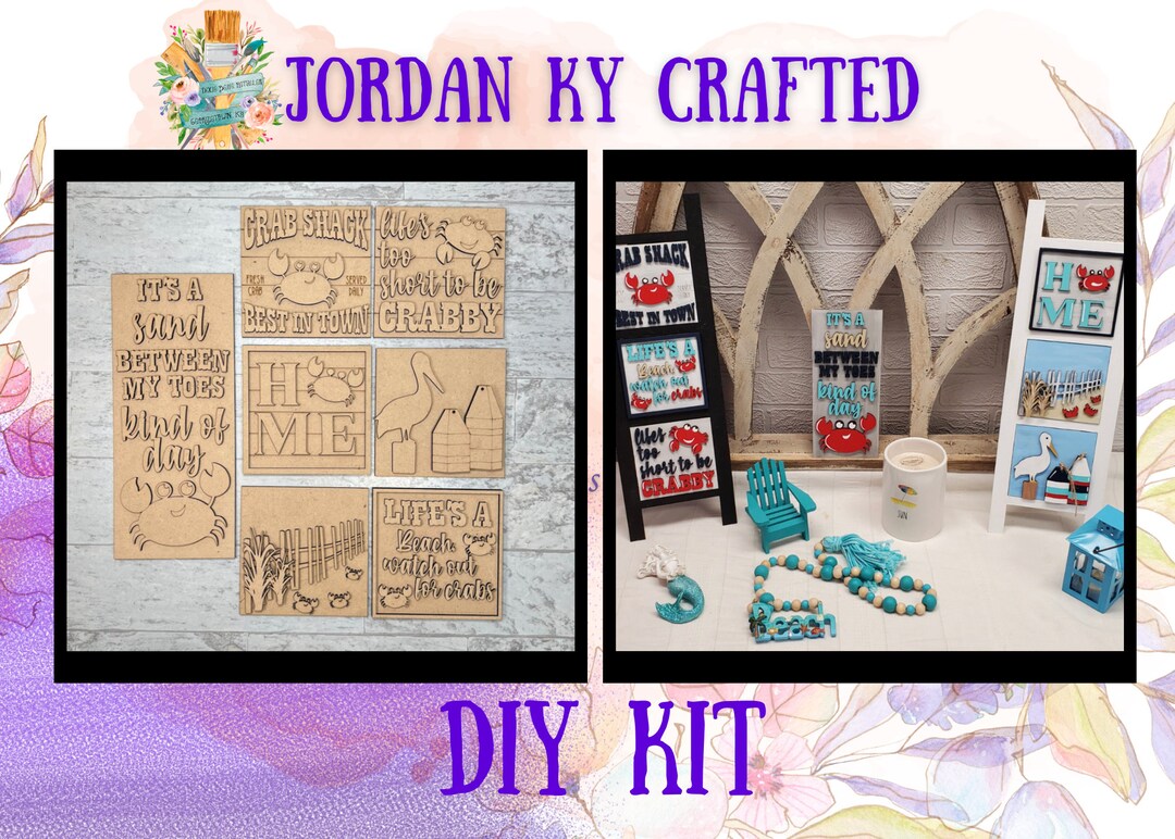 Summer Beach Ladder Tiles, Life's A Beach, DIY Summer Ladder Tiles ...