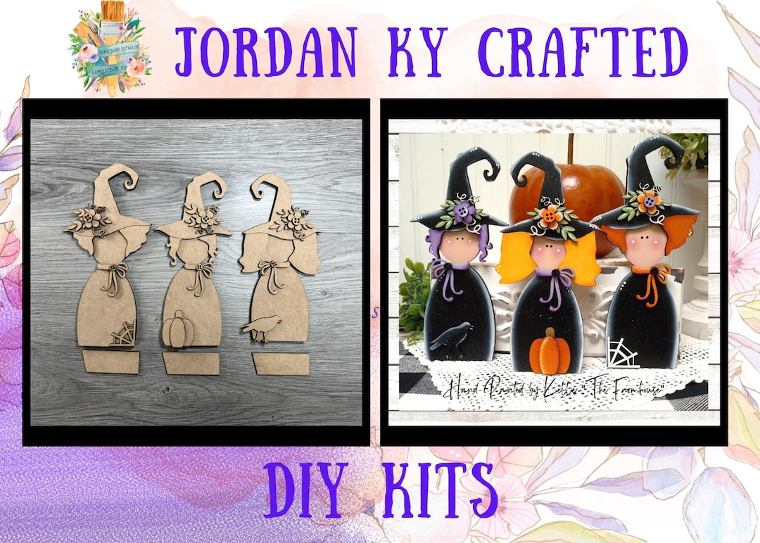 Friendly Little Witches DIY Shelf Sitters, 3 Witch Sisters, Halloween ...