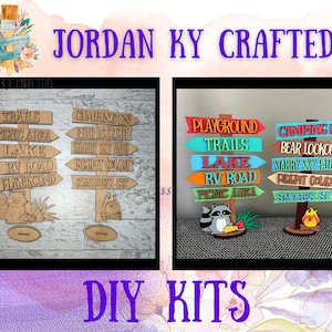 Camping Street Signs, DIY Arrow Sign Kit, Camping Craft Sign, DIY ...