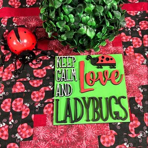 Ladybug Ladder Inserts, Good Luck Ladder Inserts, Insect Tiles, Love ...