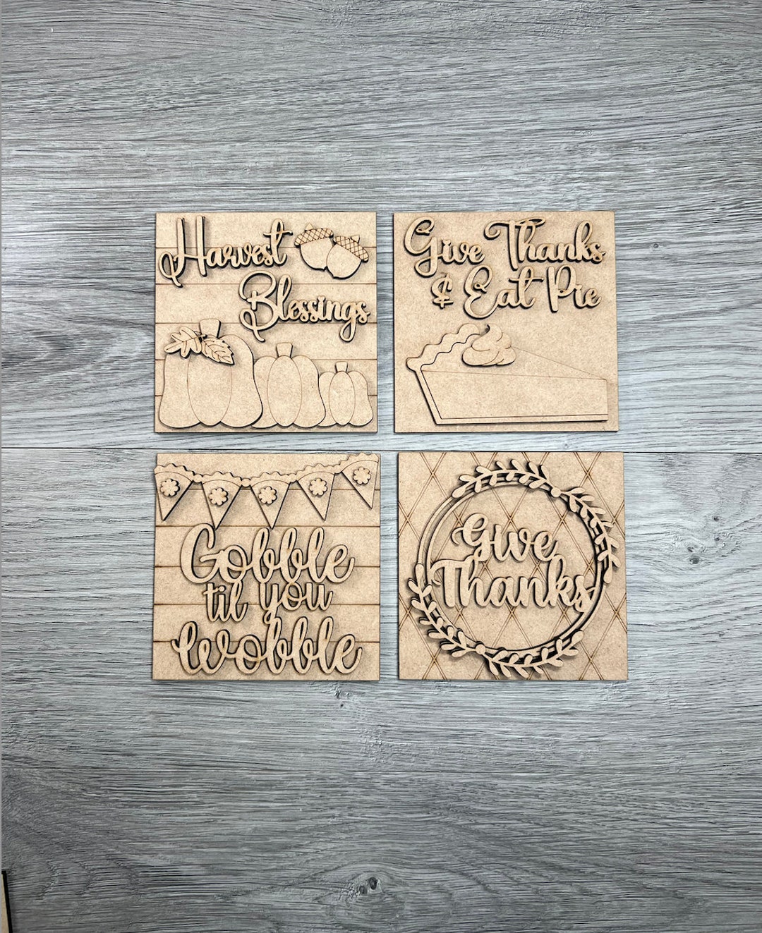 Harvest Blessings DIY Ladder Tile, Thanksgiving DIY Insert ...
