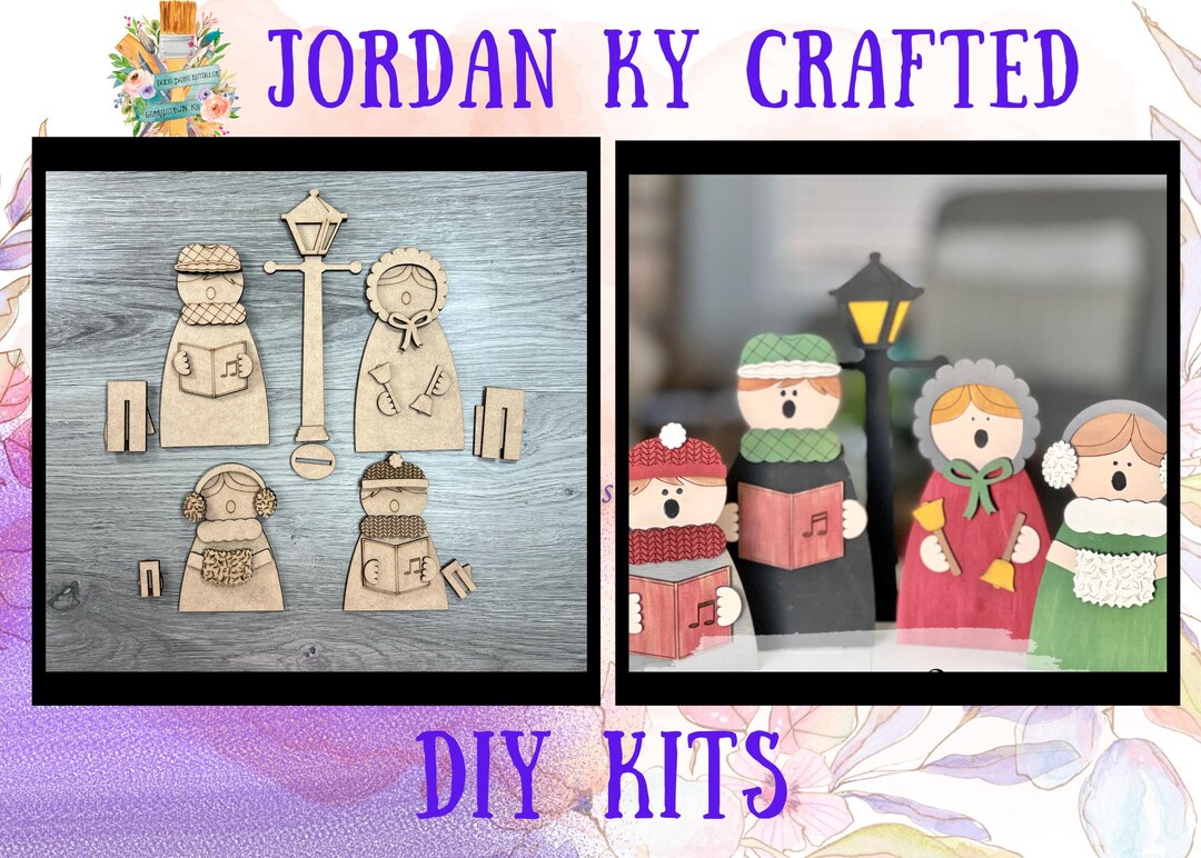 Christmas Carolers DIY Shelf Sitter, DIY Caroling Display, Christmas ...