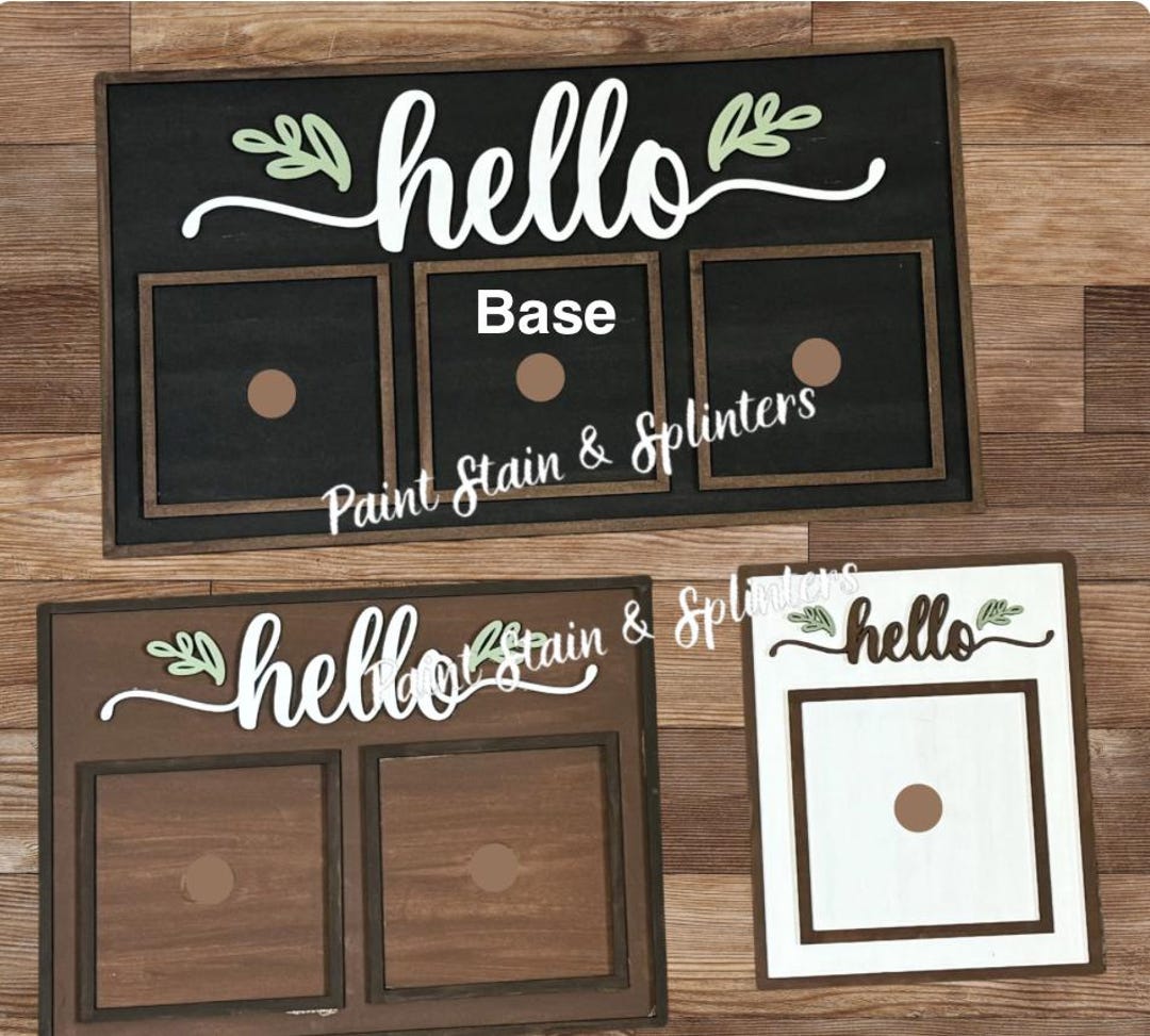 4.25" Tile Hello BASE Frame - Etsy