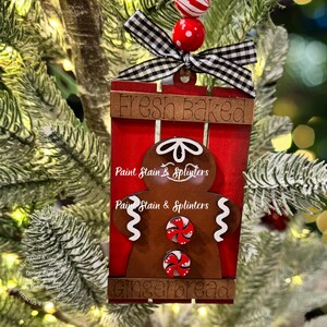 Gingerbread Pallet DIY Ornaments, Christmas Ornaments, Christmas Gift ...