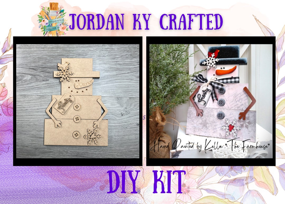 Frosty Block Snowman DIY Shelf Sitter, Snowman Craft, Easy Winter ...