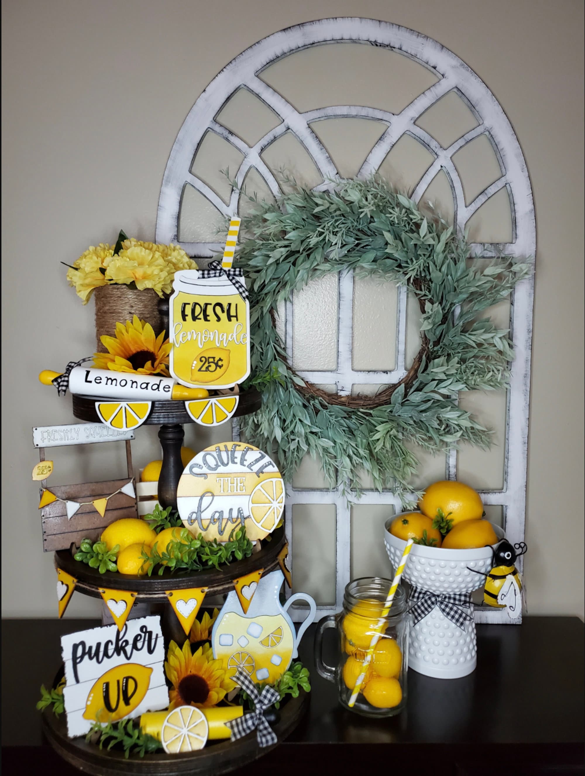 Lemonade DIY Tier Tray Lemon DIY Kit - Etsy