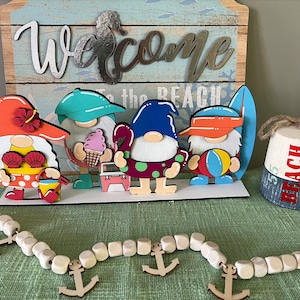 Summer Gnomes, DIY Gnome Kits, Swimming Gnome, Beach Gnome, DIY Picnic ...