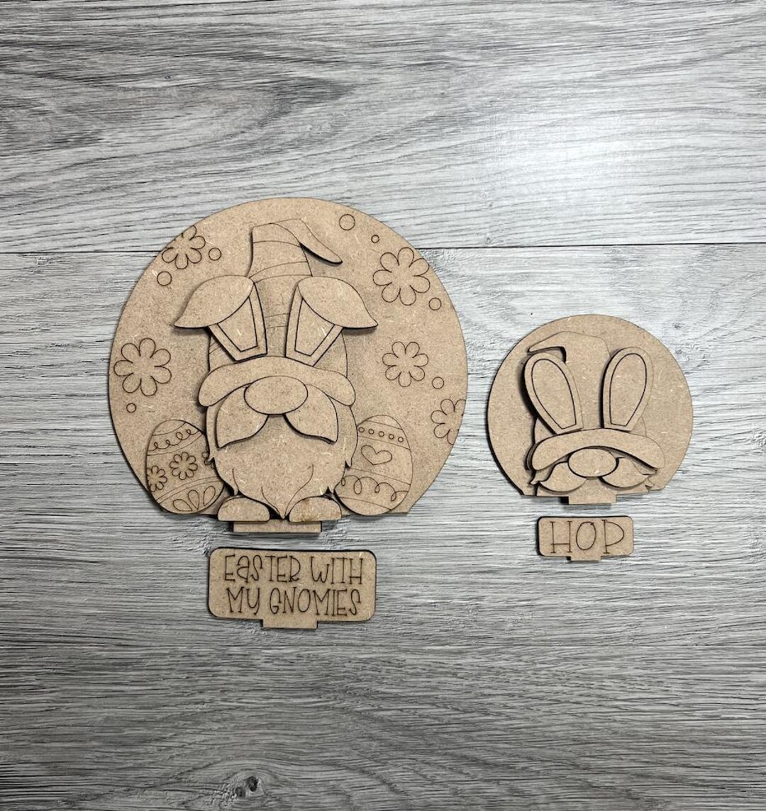 Easter Bunny Gnome DIY Snow Globe Insert, Easter Insert, Bunny Craft, Globe Insert, Changeable ...