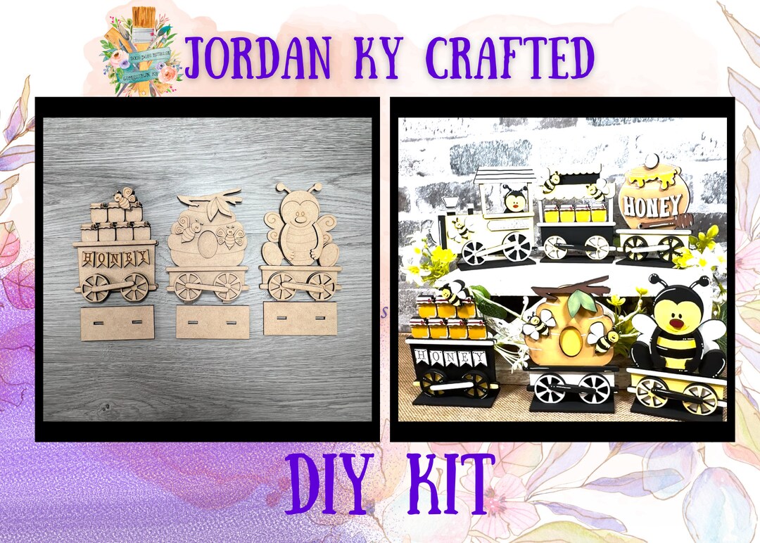 Bee Train DIY Add-on Kit, Honeybee Train, Bee Craft, Bee Decor, Bee ...