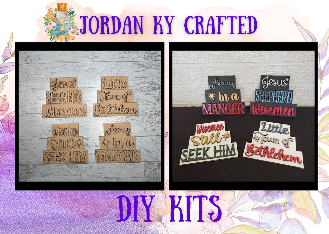 Nativity Word Stacker Blocks, Christmas Word Blocks, DIY Christmas Word ...