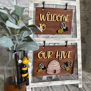 Welcome to Our Beehive Signs, Easel Bee Signs, Interchangeable Signs ...