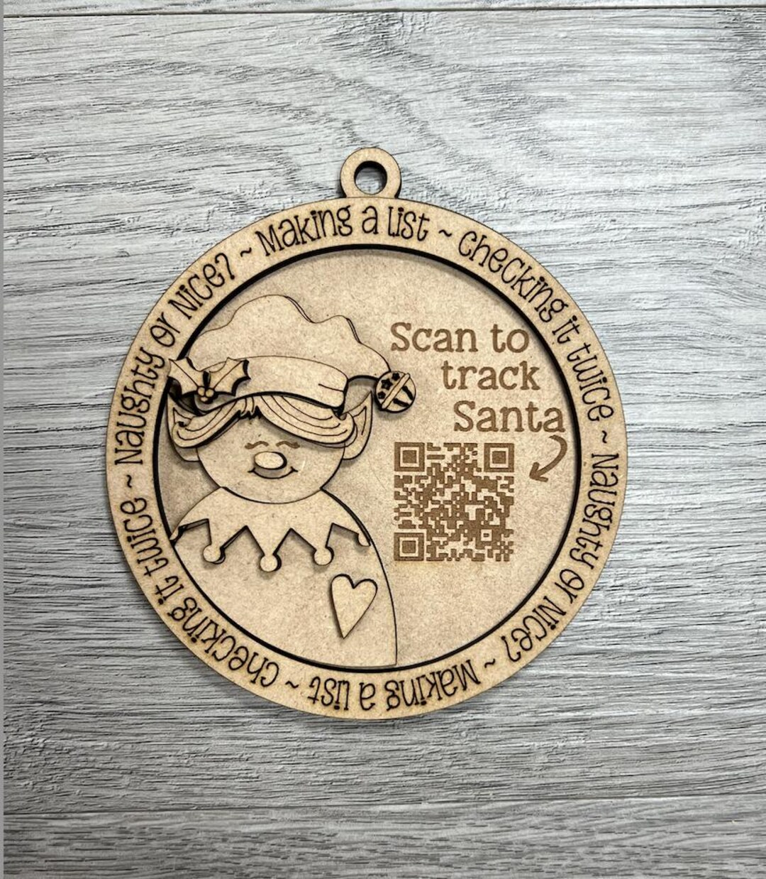 Elf Santa Tracker Ornament, DIY Ornament, Christmas DIY Ornaments ...