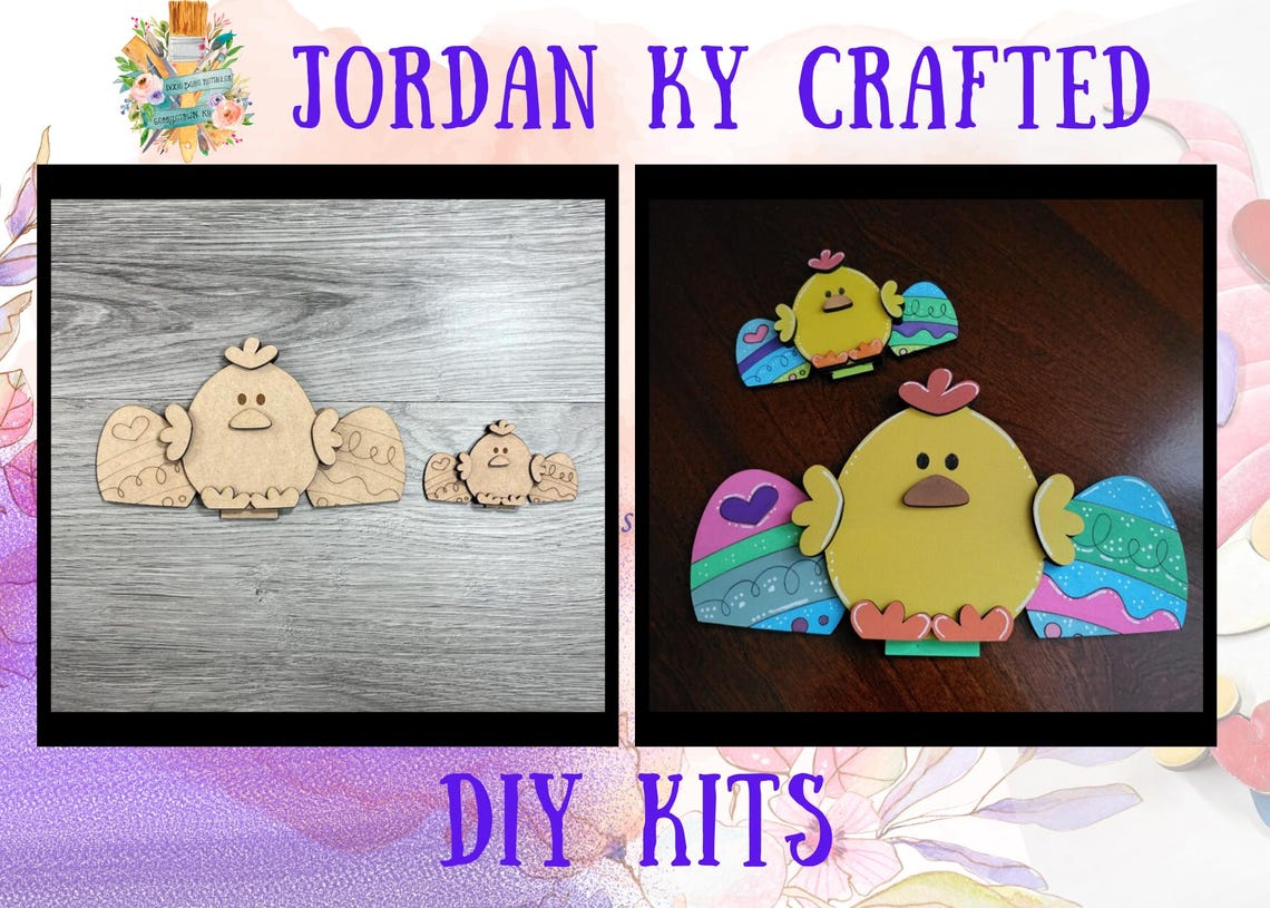 Chick DIY Basket Insert, Bunny Flower Basket, Easter Craft, Flower ...