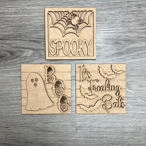 Spooky DIY Ladder Tiles, Halloween Ladder Inserts, Halloween Tiles, It ...