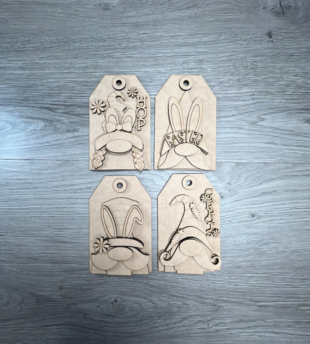 Easter Gnome DIY Gift Card Tags, Easter DIY Gift Card Holders, Bunny ...