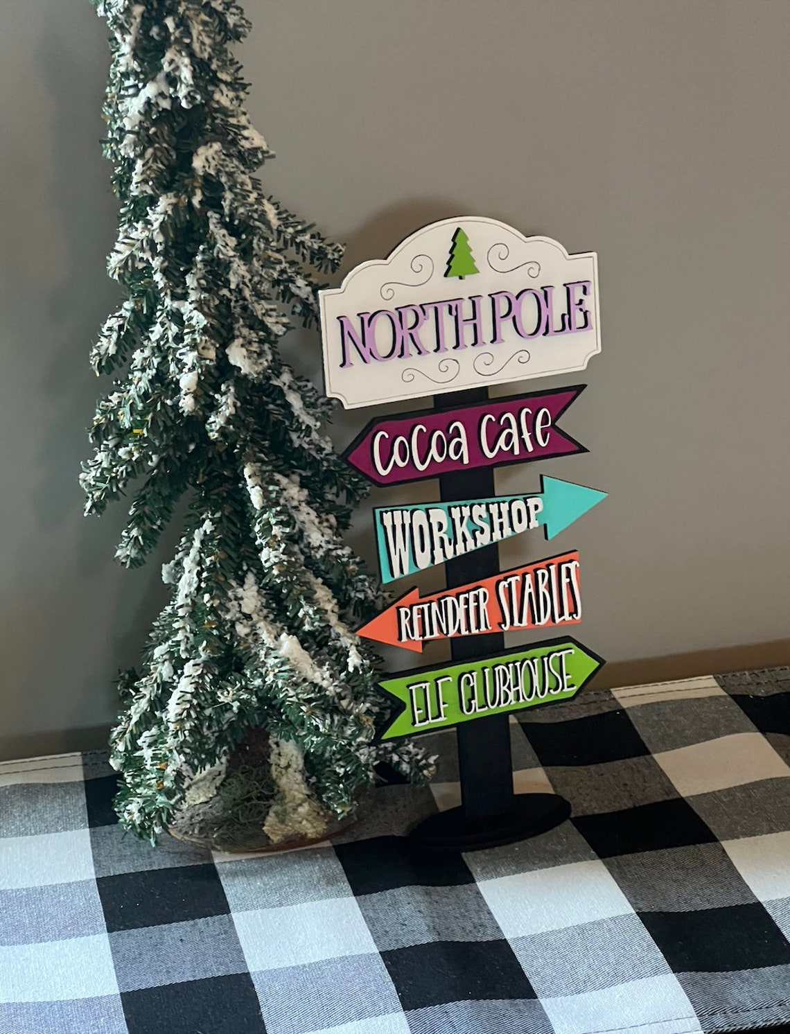 Christmas Street Signs, North Pole Street Signs, DIY Arrow Sign Kit ...