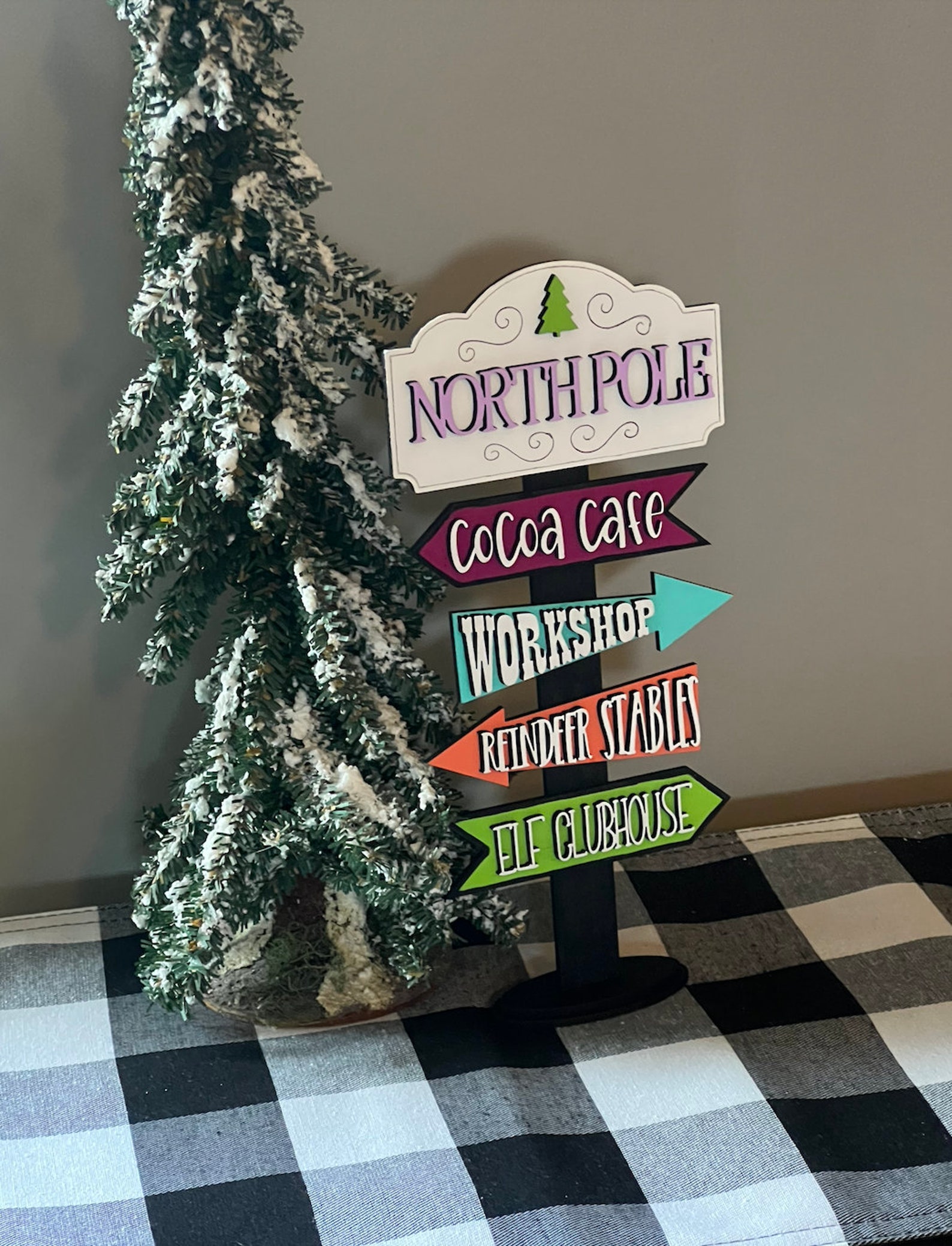 Christmas Street Signs, North Pole Street Signs, DIY Arrow Sign Kit ...