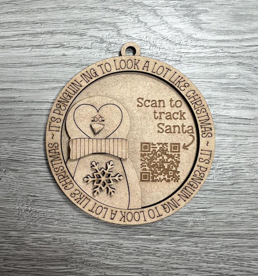 Penguin Santa Tracker Ornament, DIY Ornament, Christmas DIY Ornaments ...
