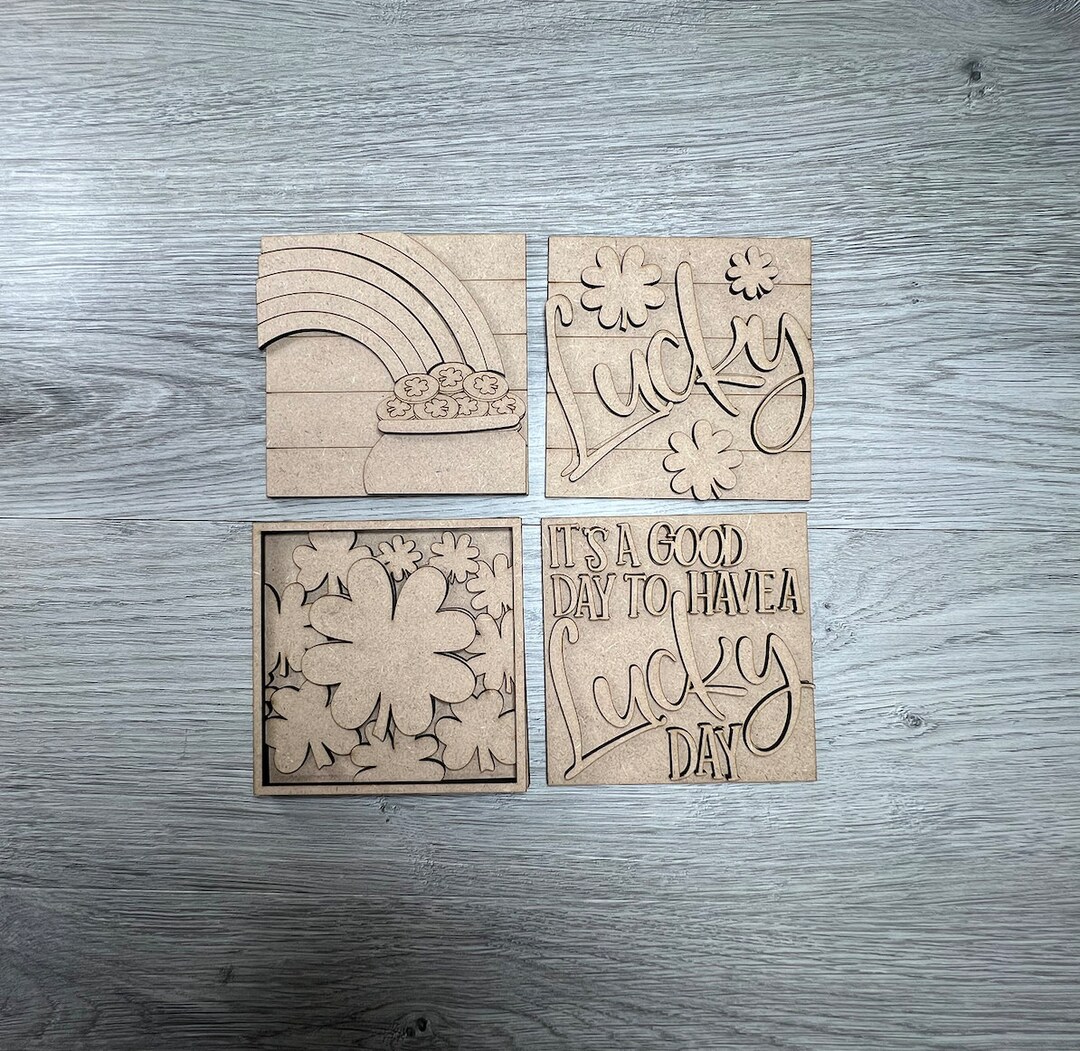 Lucky DIY Tiles, Ladder Interchangeable Inserts, Leaning Ladder Tiles ...