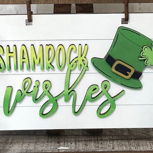 St. Patrick's Signs, Easel Irish Signs, Interchangeable Signs, DIY Sign ...