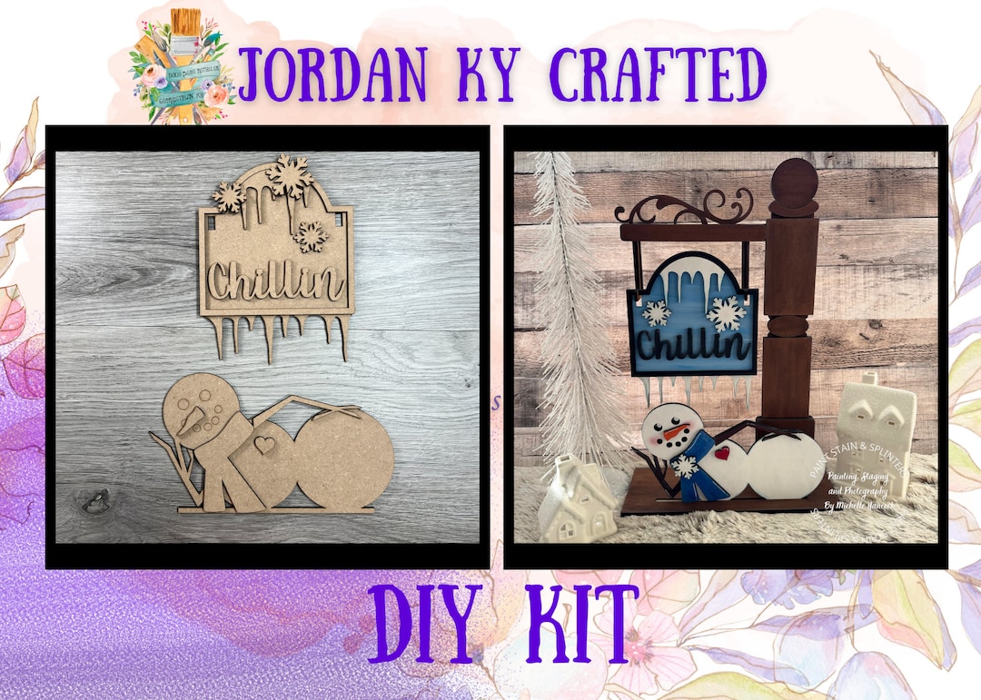 Mini Post Snowman DIY Insert, Winter Post Insert, - Etsy