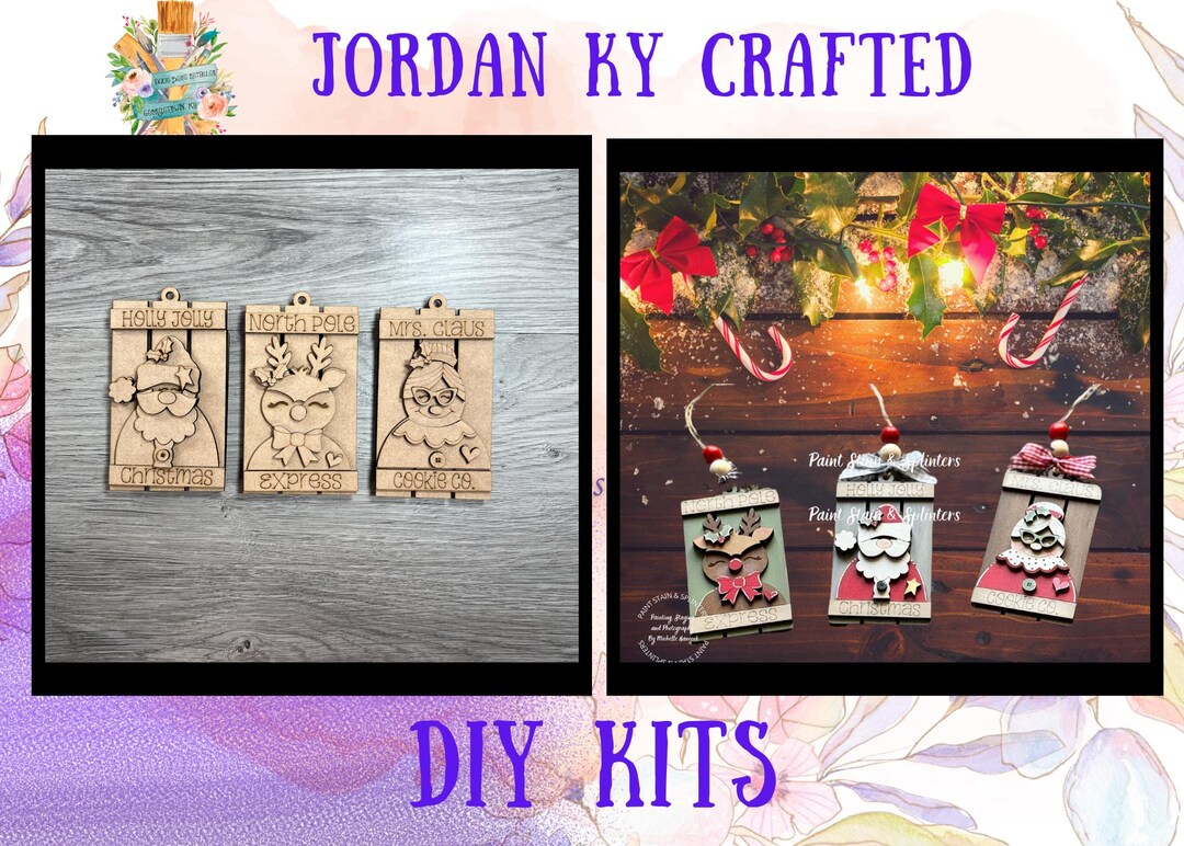 North Pole Pallet DIY Ornaments, Christmas Ornaments, Christmas Gift ...