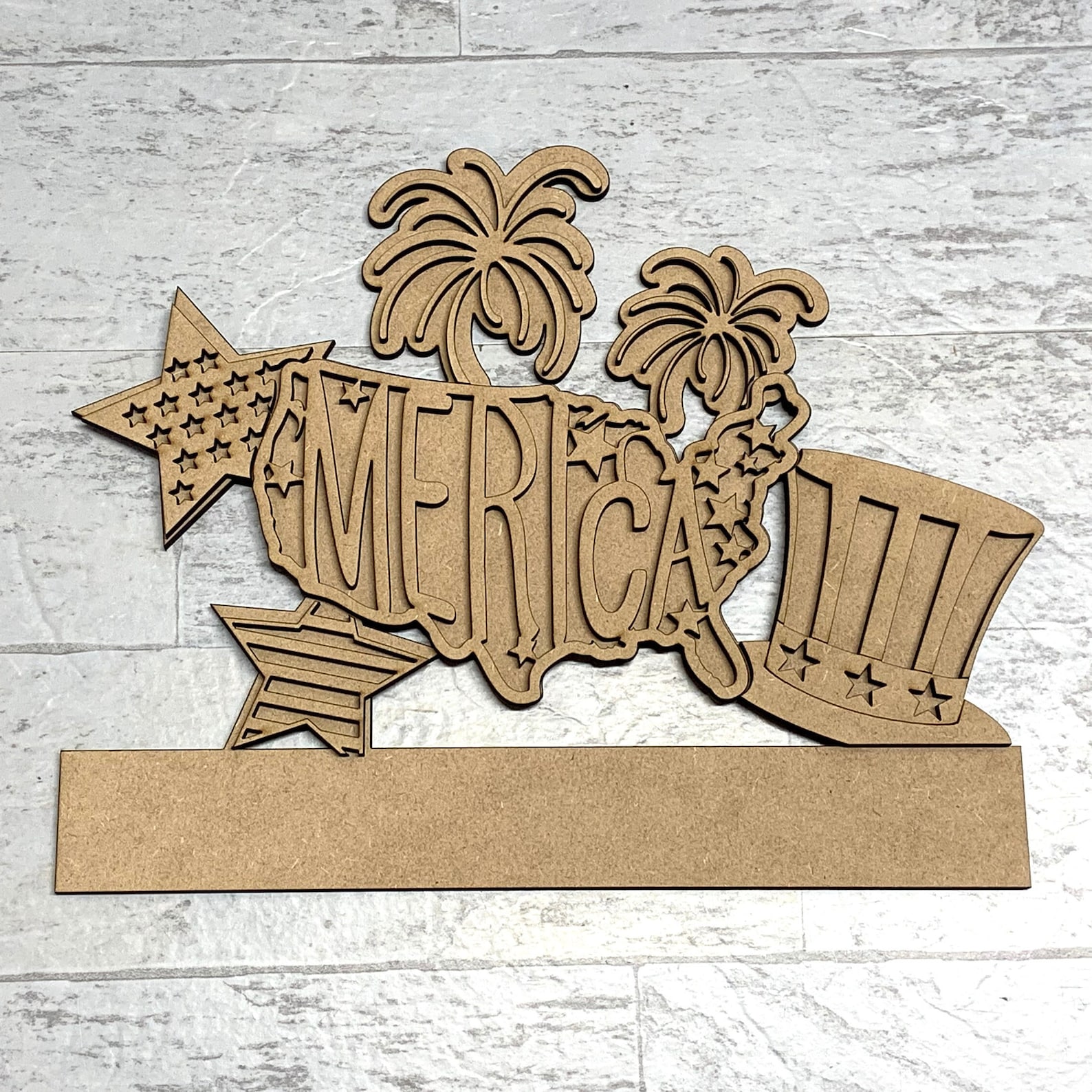 July 4th Sign Insert Farmhouse Hanging Sign America Insert - Etsy
