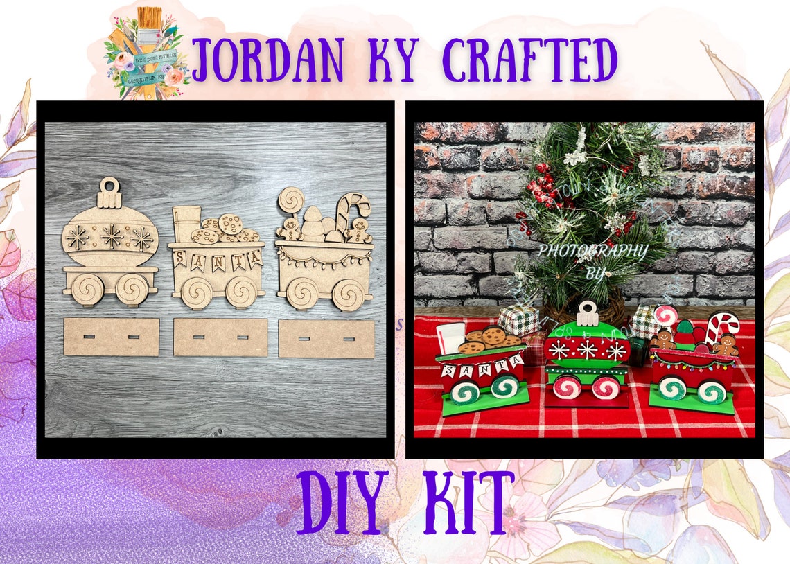 Train Santa Add-on DIY Kit, DIY Train Cars, Holiday Train, Christmas ...