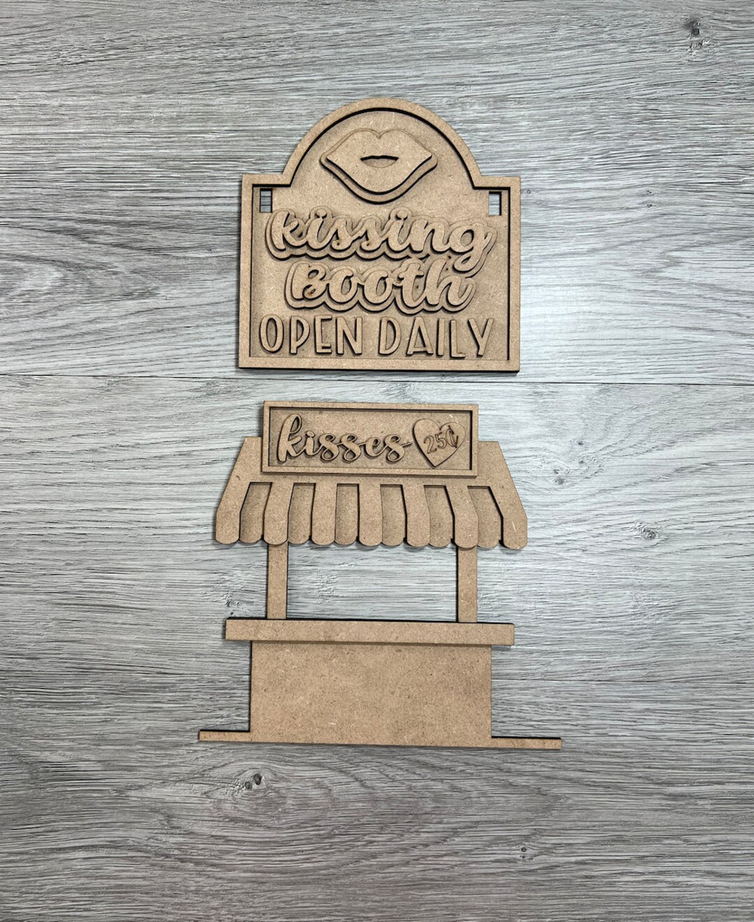 Mini Post Kissing Booth DIY Insert, - Etsy