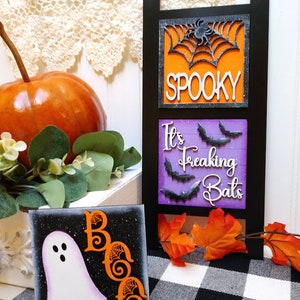 Spooky DIY Ladder Tiles, Halloween Ladder Inserts, Halloween Tiles, It ...