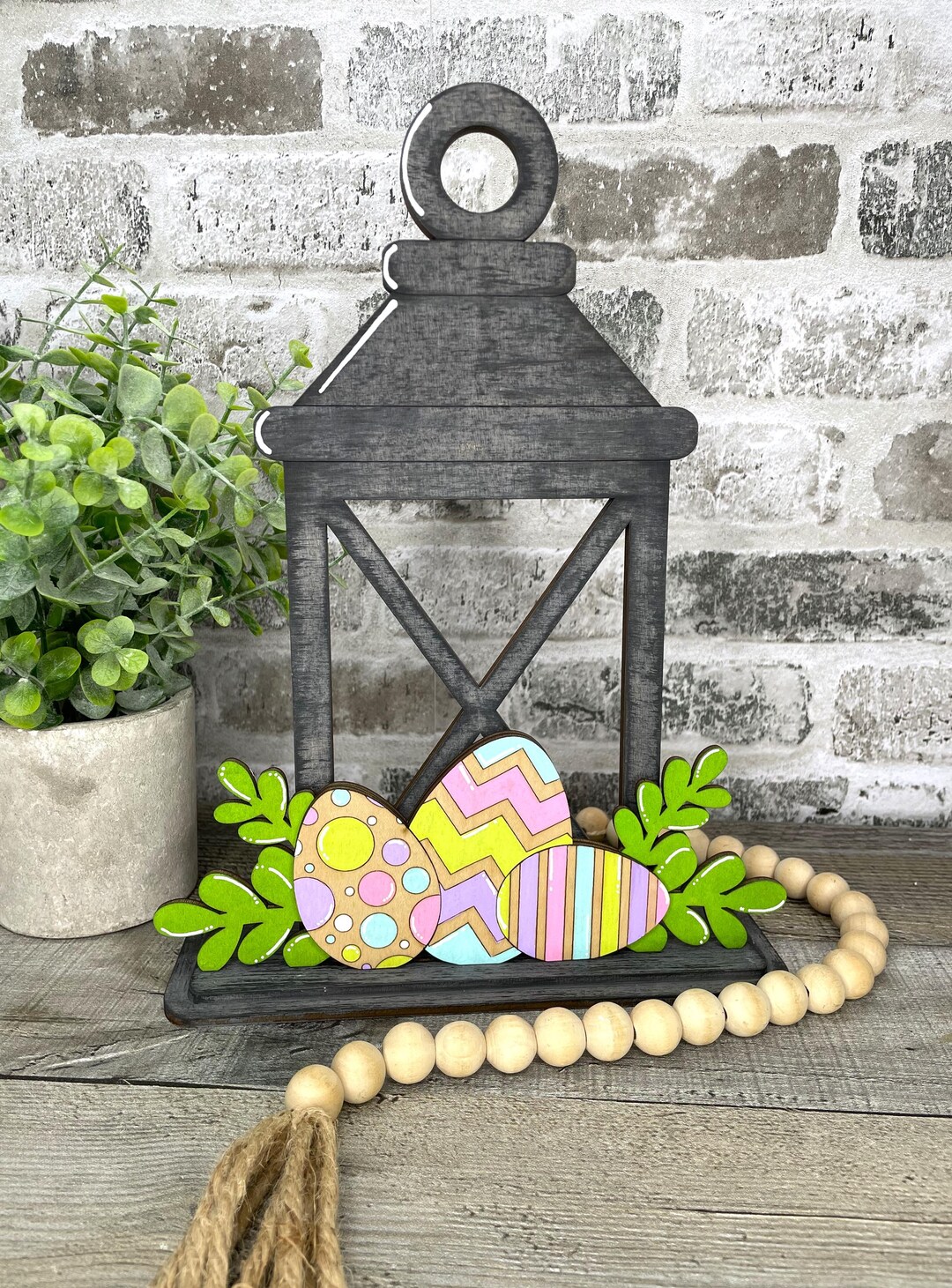 Lantern Easter DIY Insert, Lantern Shelf Sitter, Interchangeable ...