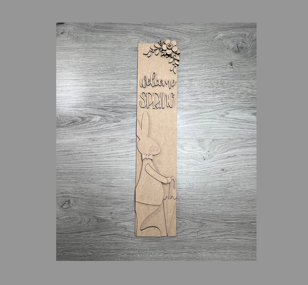 Bunny Couple Boy DIY Porch Leaner, Spring Porch Leaner, - Etsy