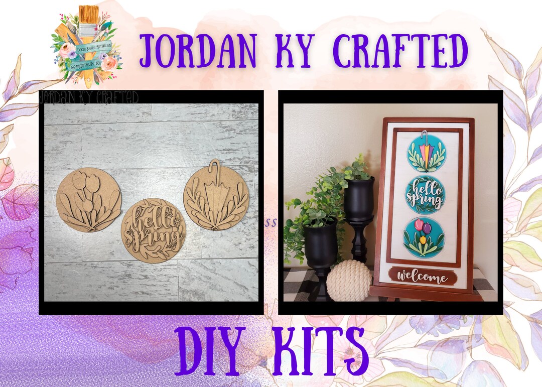 3 Circle, Spring Hello Sign Insert, Spring Signs, DIY Spring Picture ...