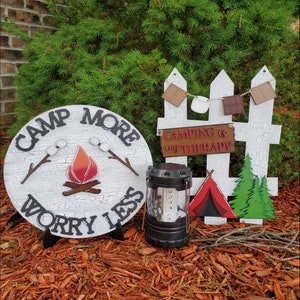 Camp More DIY Door Hanger, Smores Door Hanger, Campfire - Etsy