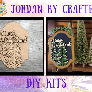 Artist Easel Winter Wonderland DIY Insert, Interchangeable Artist Easel ...