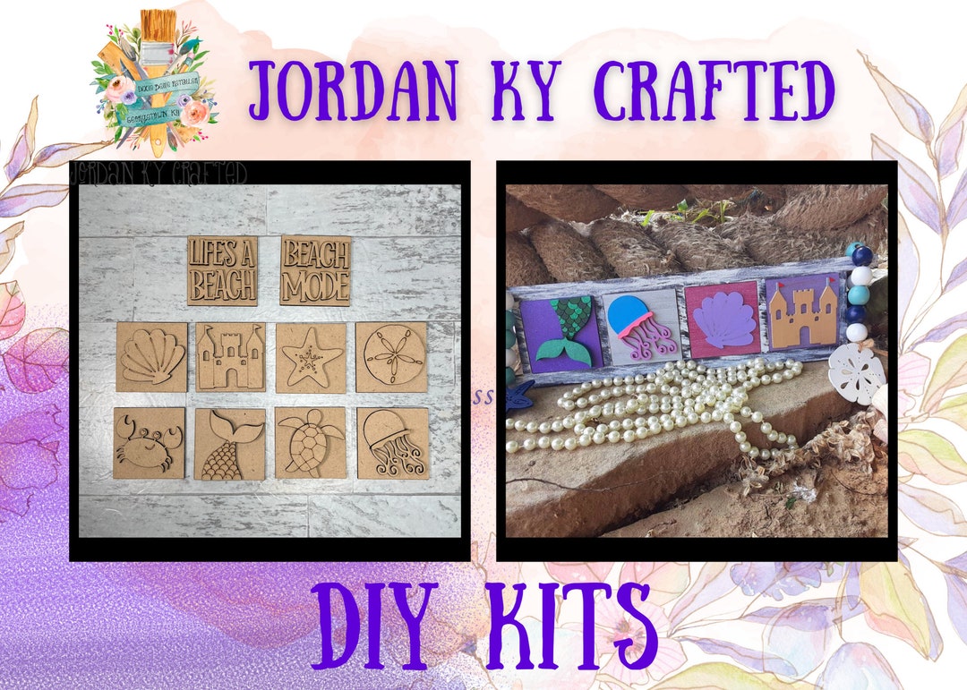 Mini Beach Tiles, Mini Beach Insert, Leaning Ladder Mini Tiles, Beach ...